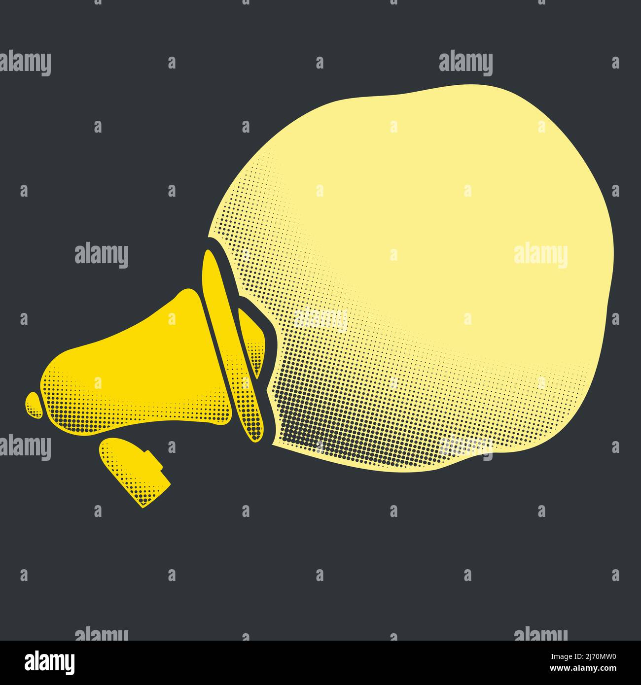 Audio volume halftone icon Stock Vector Images - Alamy