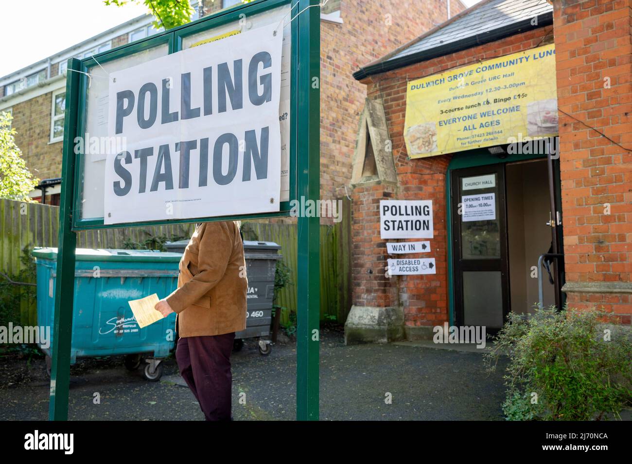 The Baptist Church Polling Station in East Dulwich opens for south ...