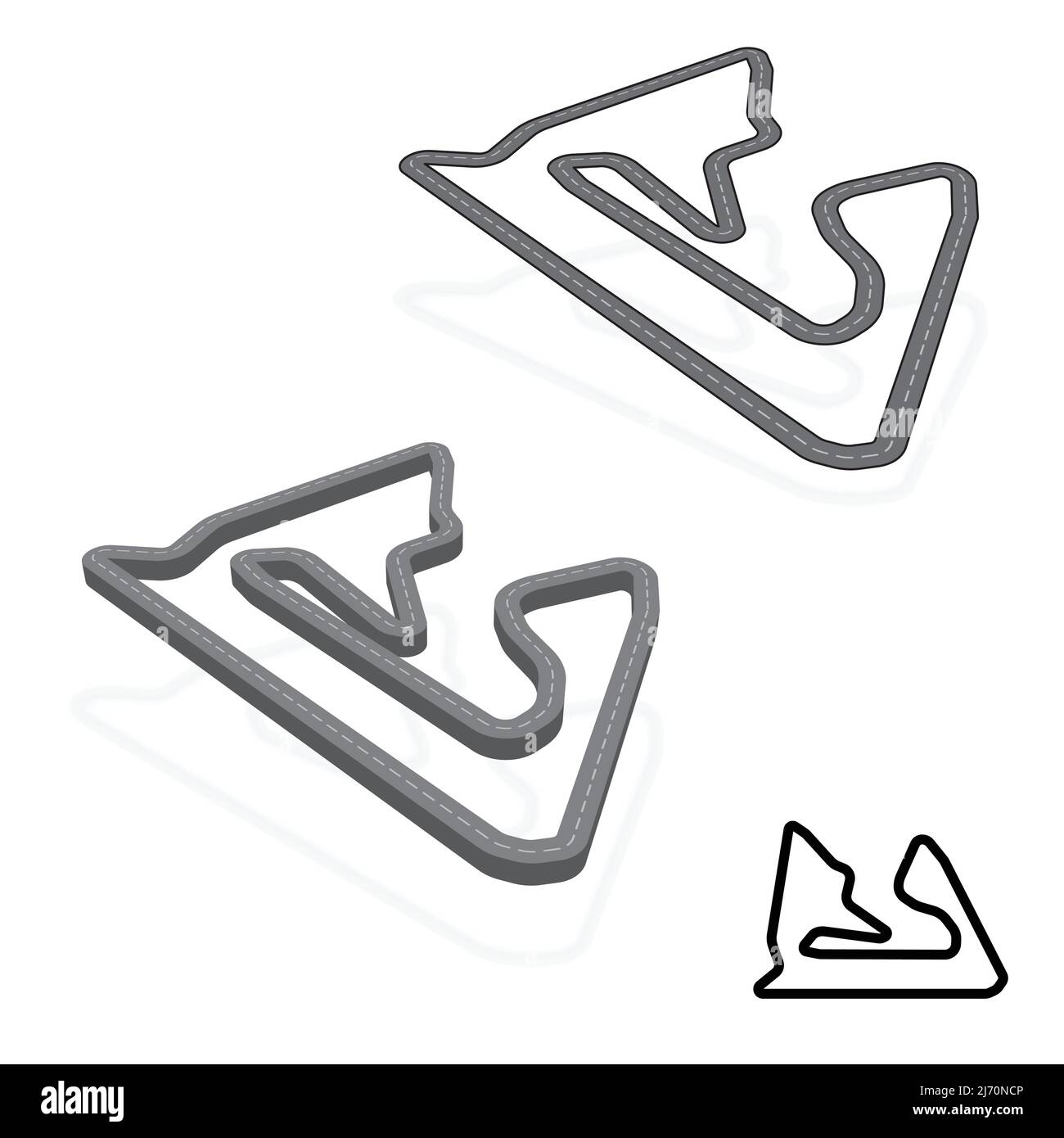 Isometric mobile gps navigation Cut Out Stock Images & Pictures - Alamy