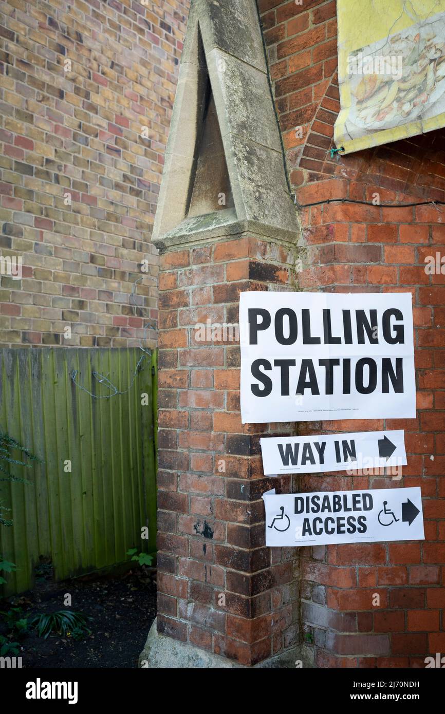 The Baptist Church Polling Station in East Dulwich opens for south ...