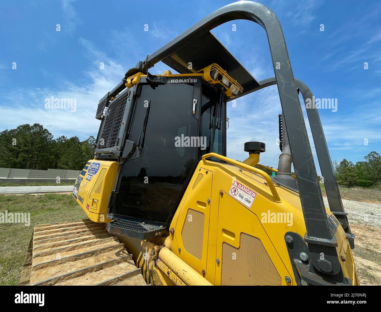 Augusta, Ga USA - 04 13 22: Komatsu 39PX digger dozier side view Stock ...