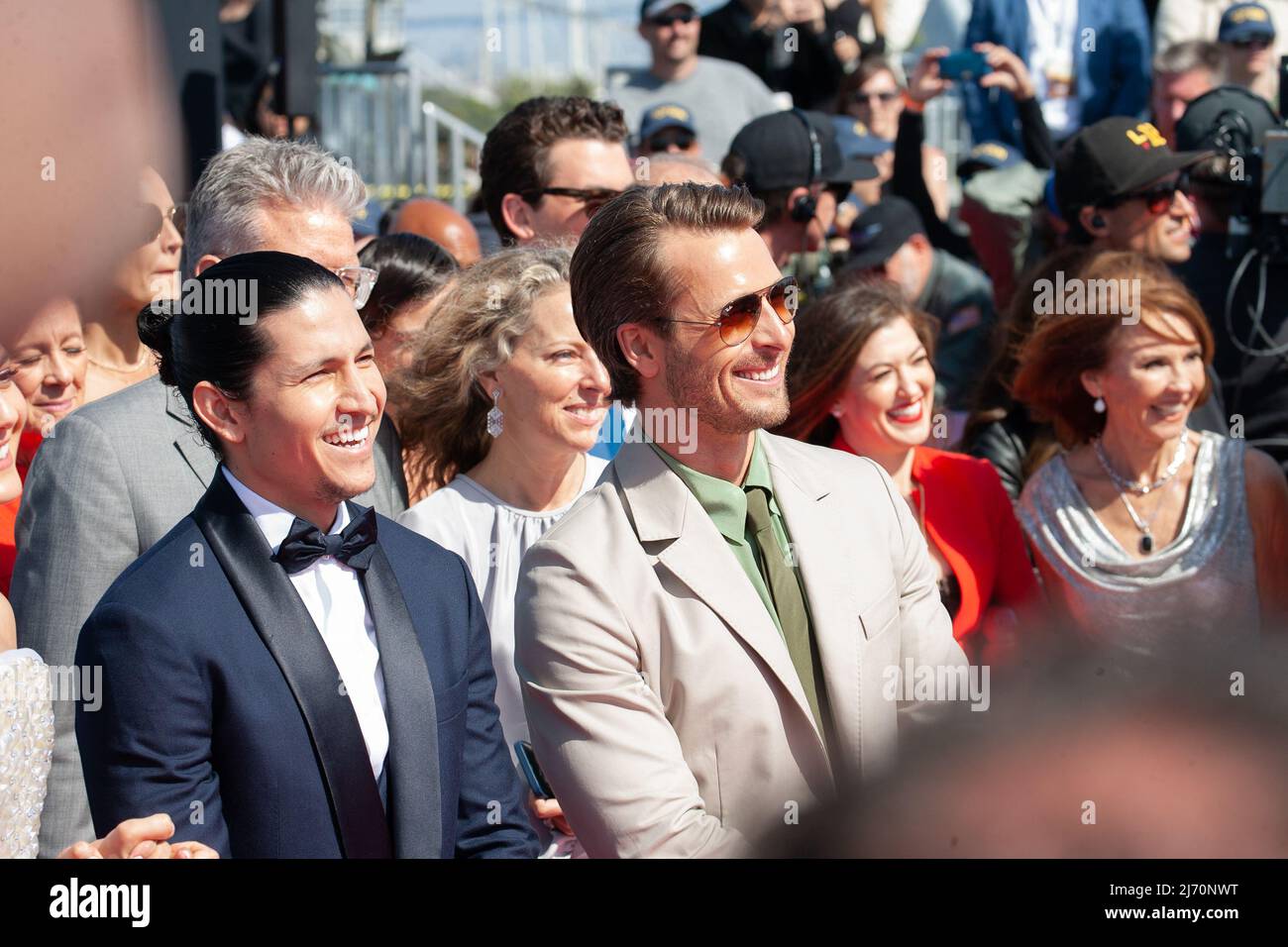 San Diego, CA. 4th May, 2022. Danny Ramirez, Glen Powell attends the ...