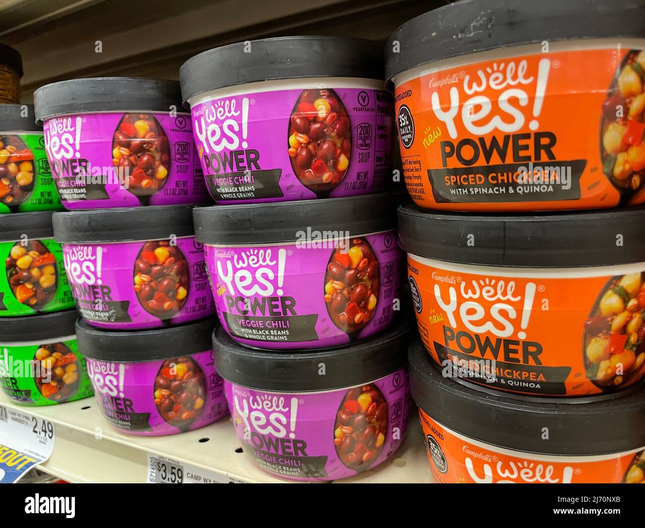 Grovetown, Ga USA - 04 20 22: Campbells YES soup on a retail store ...