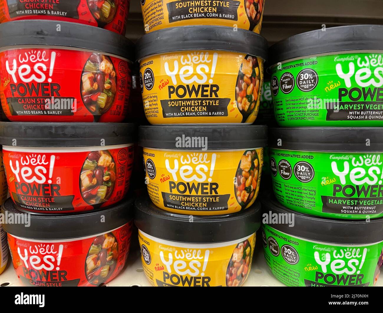 Grovetown, Ga USA - 04 20 22: Campbells YES soup on a retail store ...