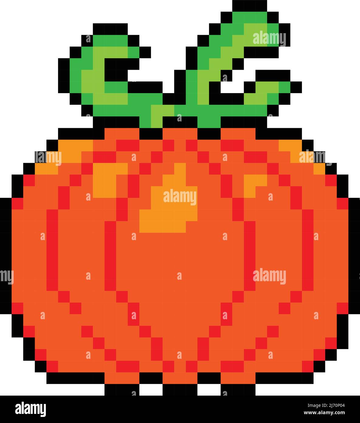 Pixel art pumpkin Stock Vector Images - Alamy