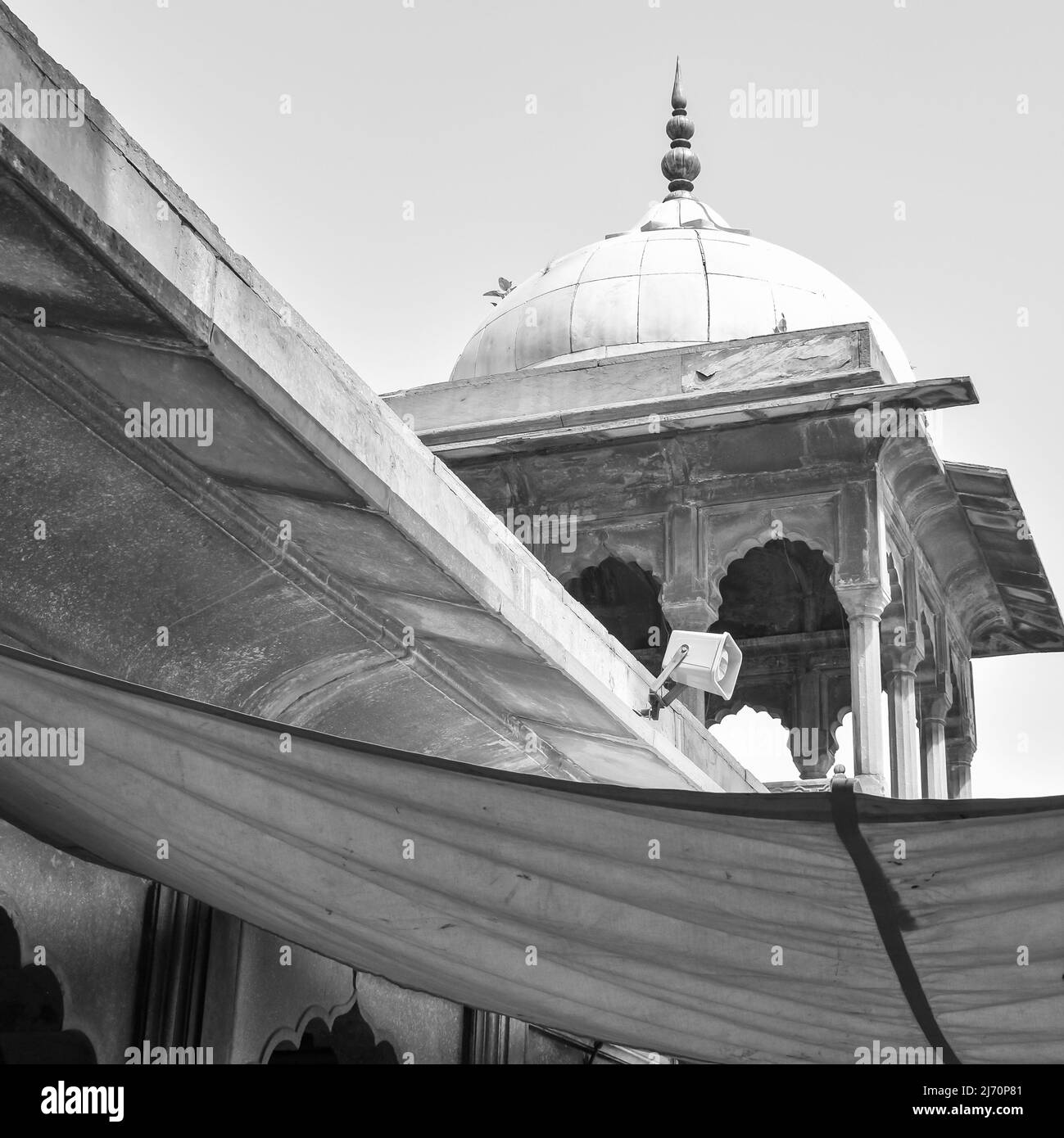 Architectural detail of Jama Masjid Mosque, Old Delhi, India, The ...