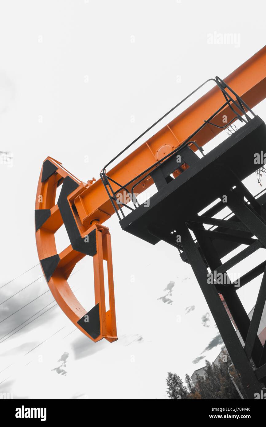 Oil rig pump rocking chair against. Crude oil production from the ...