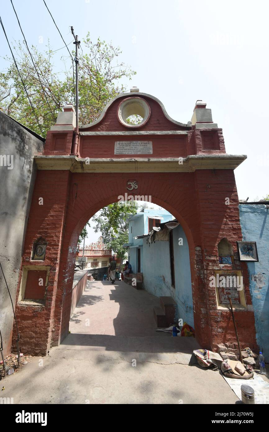 Gateway of the Guptar Ghat or Narayan Ghat along the Ganges. Civil Lines, Kanpur, Uttar Pradesh ...