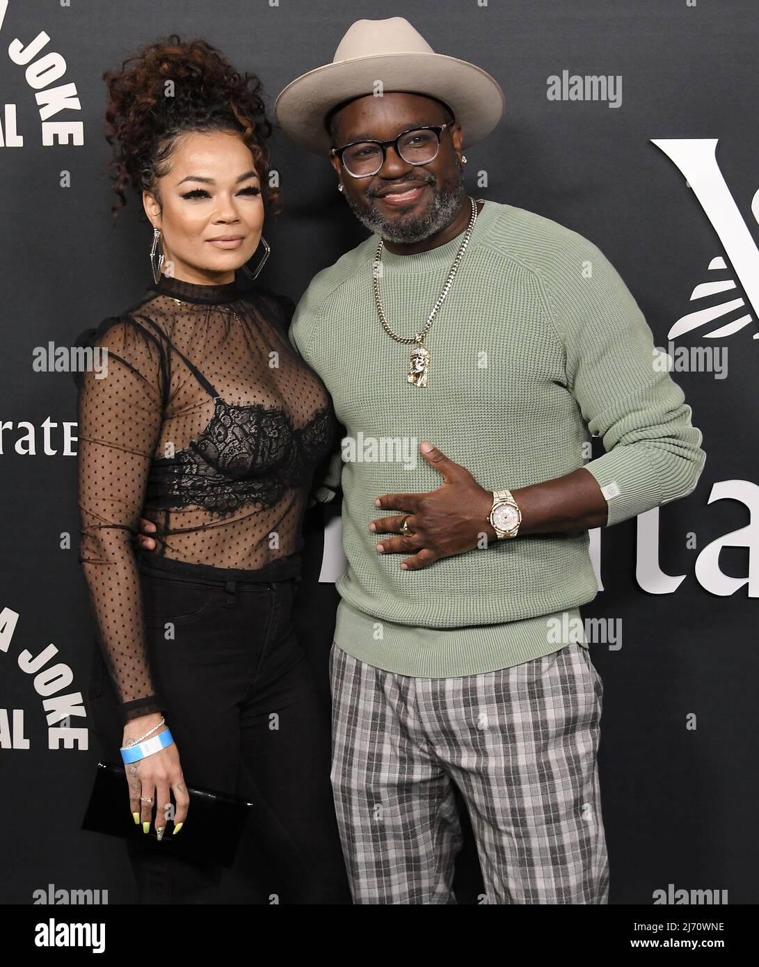 (L-R) Dannella Lane and Lil Rel Howery at the Netflix’s THE PENTAVERATE - After Party held at ...