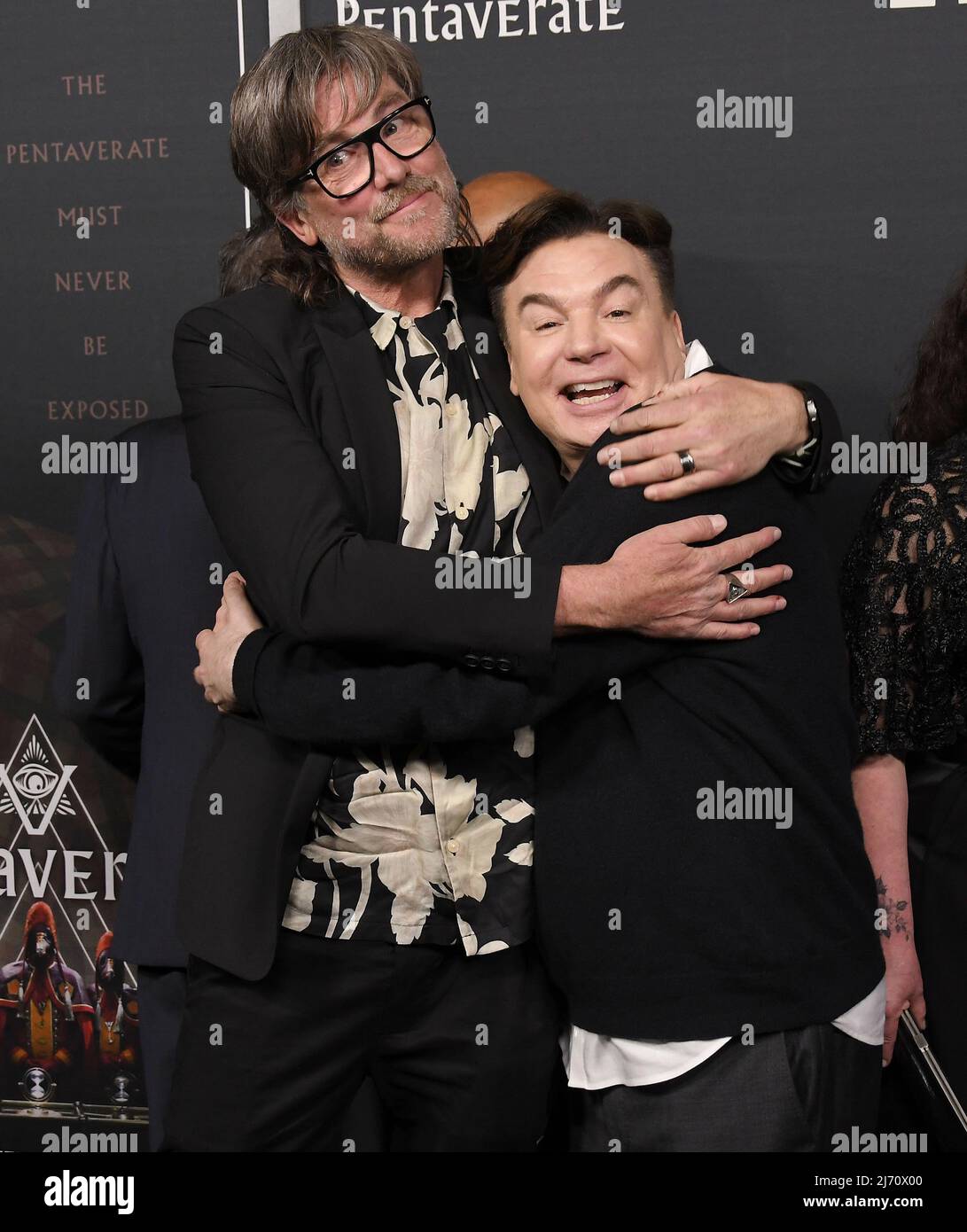 (L-R) Tim Kirby and Mike Myers at the Netflix’s THE PENTAVERATE - After ...