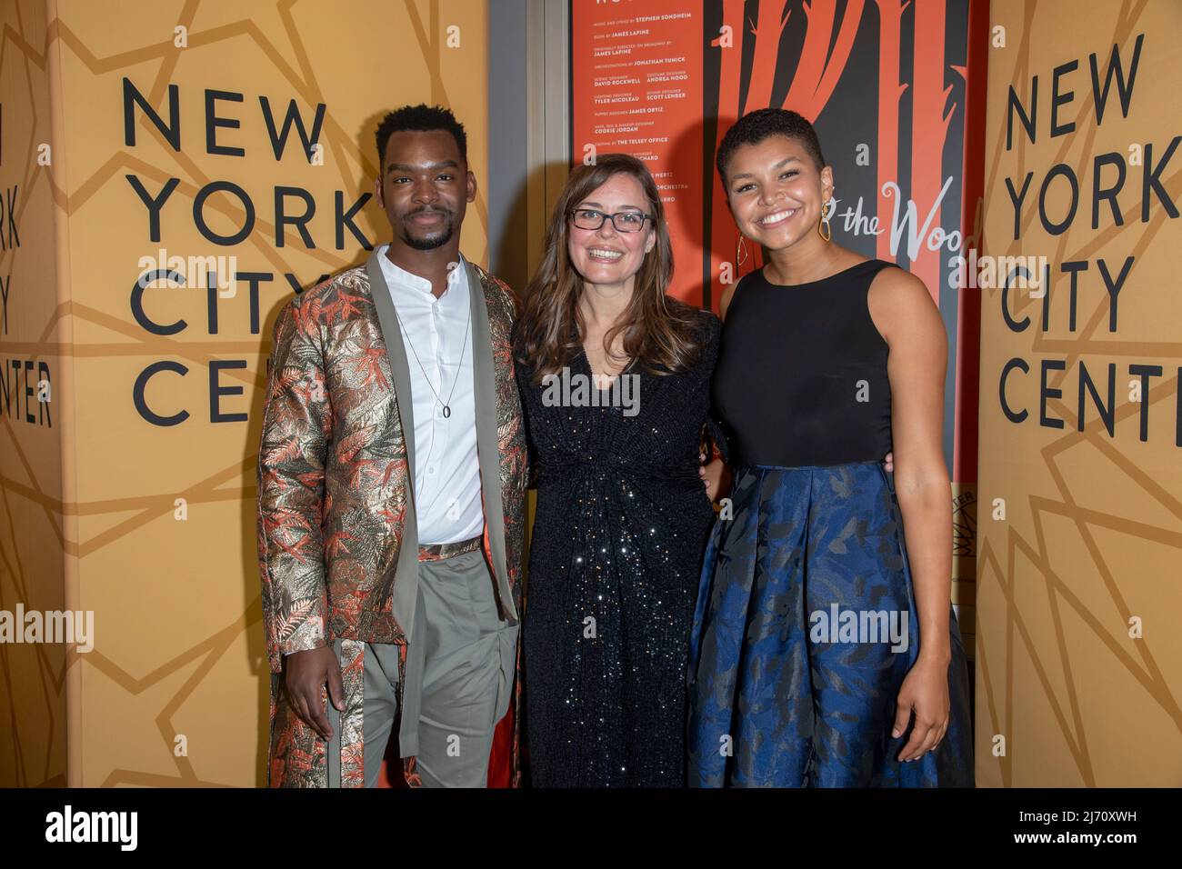 (L-R) Martavius Parrish, Lear deBessonet and Victoria Davidjohn attend ...