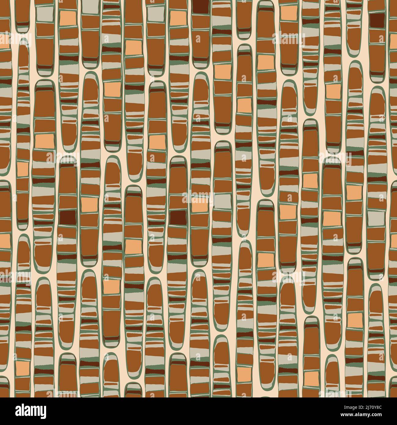 Geological strata seamless vector pattern on neutral sandstone ...