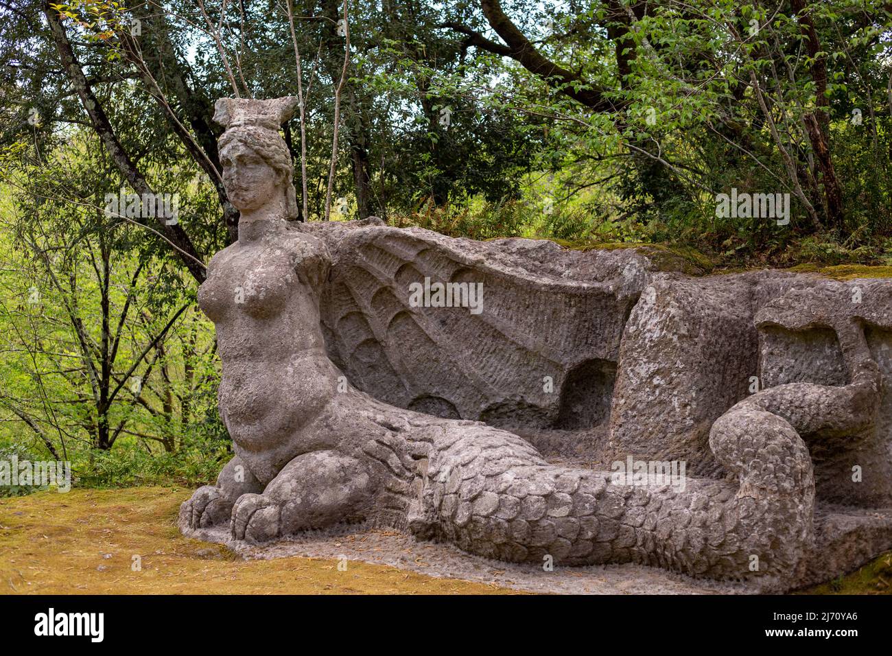 The Monsters Park, Sacred Grove in Bomarzo, Italy, Lazio. Gardens of ...