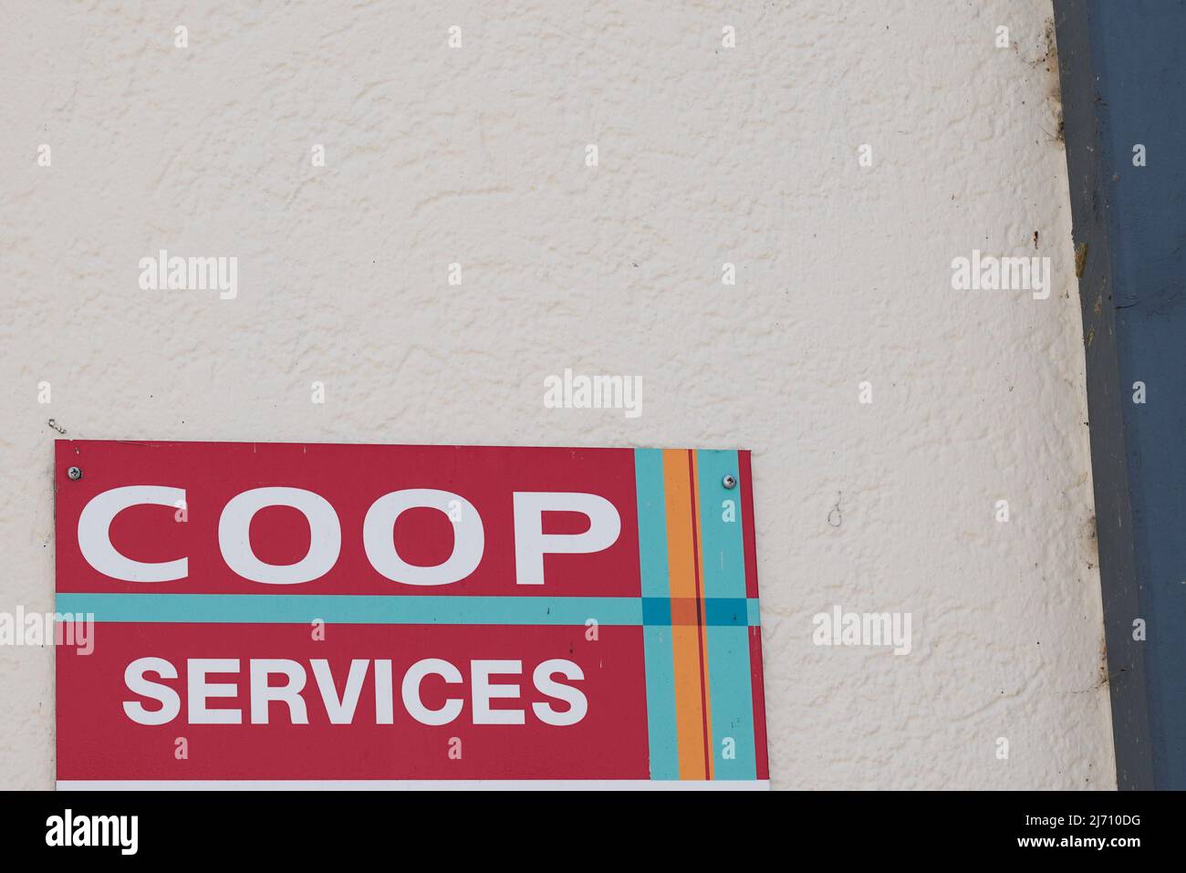 Bordeaux , Aquitaine France - 04 24 2022 : Coop services sign text and ...