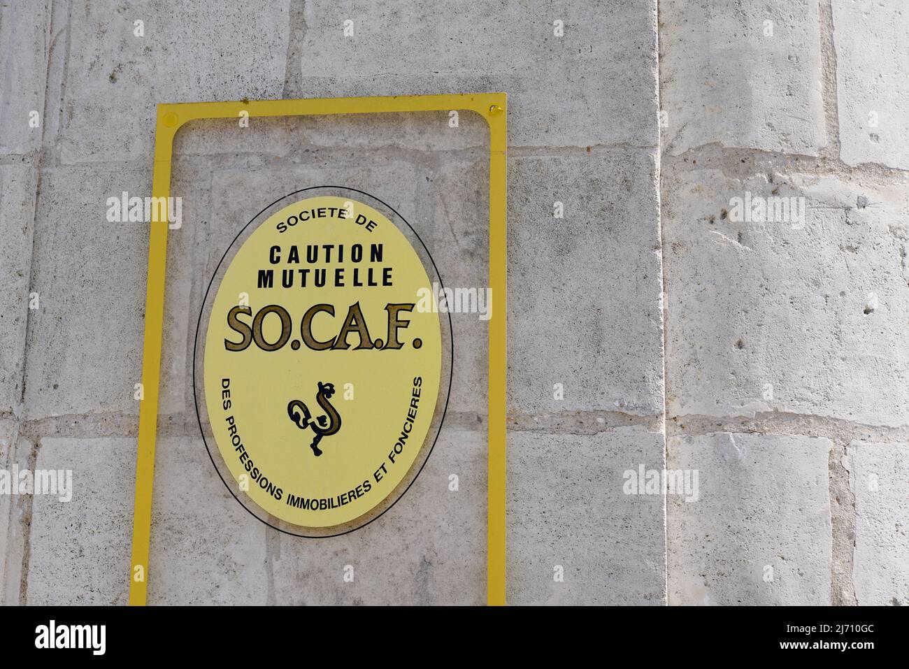 Bordeaux , Aquitaine France - 04 24 2022 : socaf logo sign and text ...