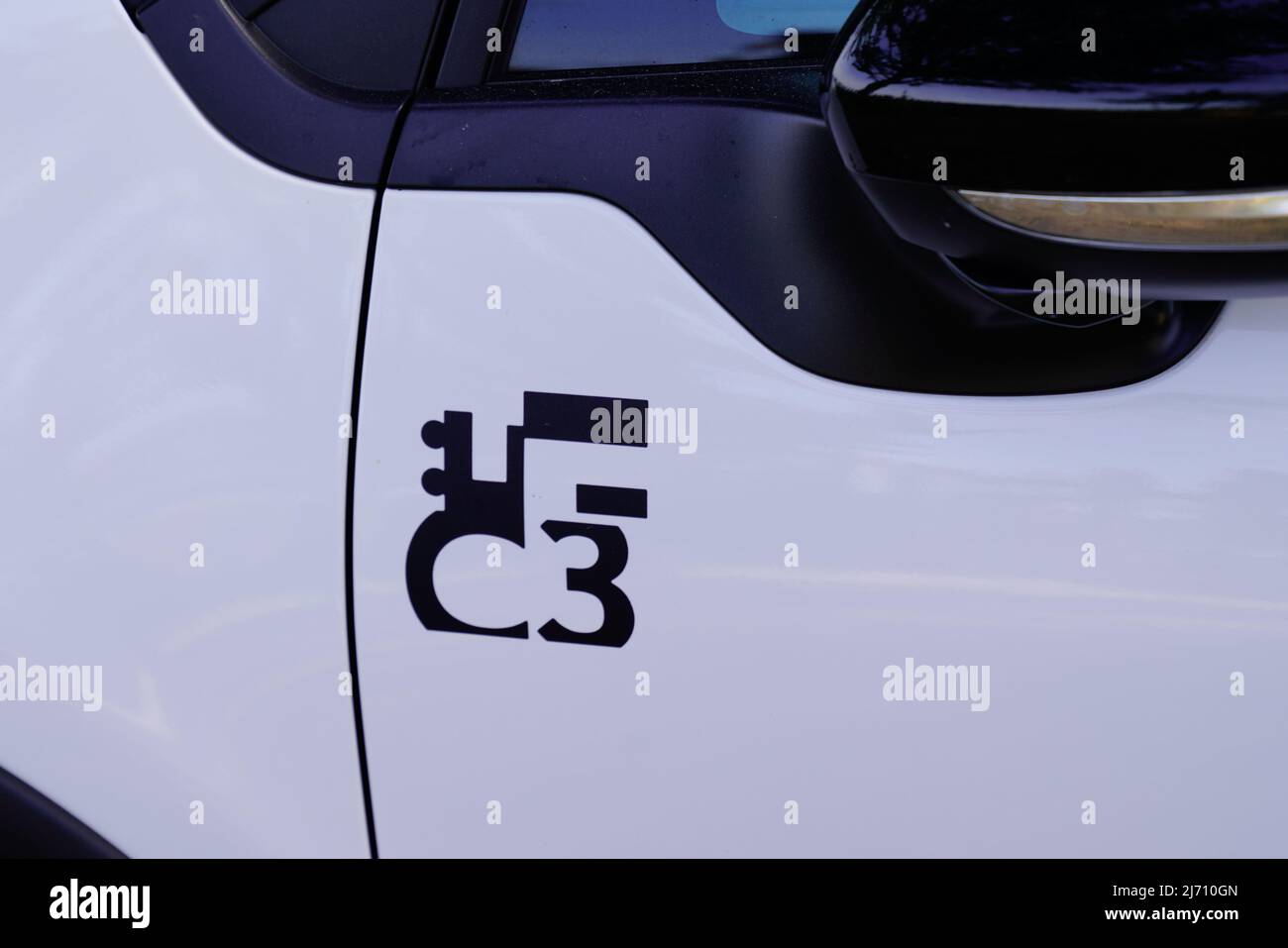 Bordeaux , Aquitaine France - 04 26 2022 : citroen c3 aircross logo ...