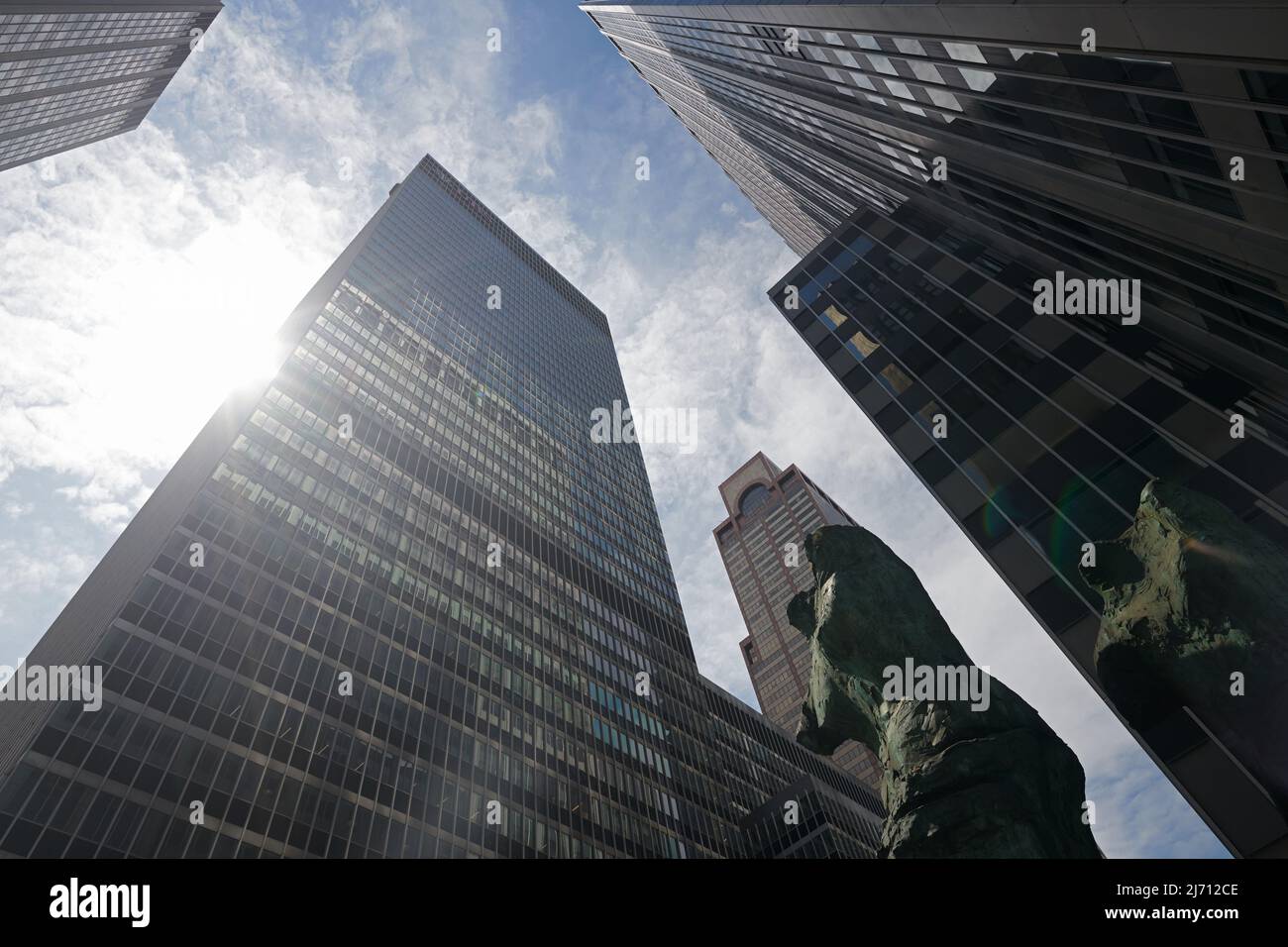 Typical high rise buildings in the city centre of Manhattan Stock Photo ...