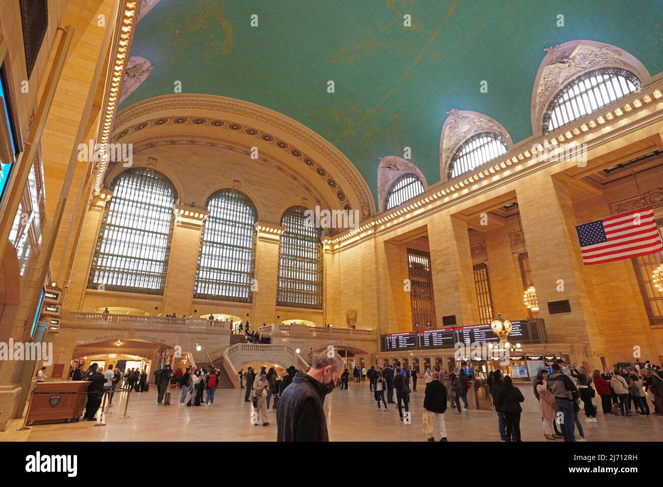 Interiors of the world famous Grand Central Station hall in Manhattan ...