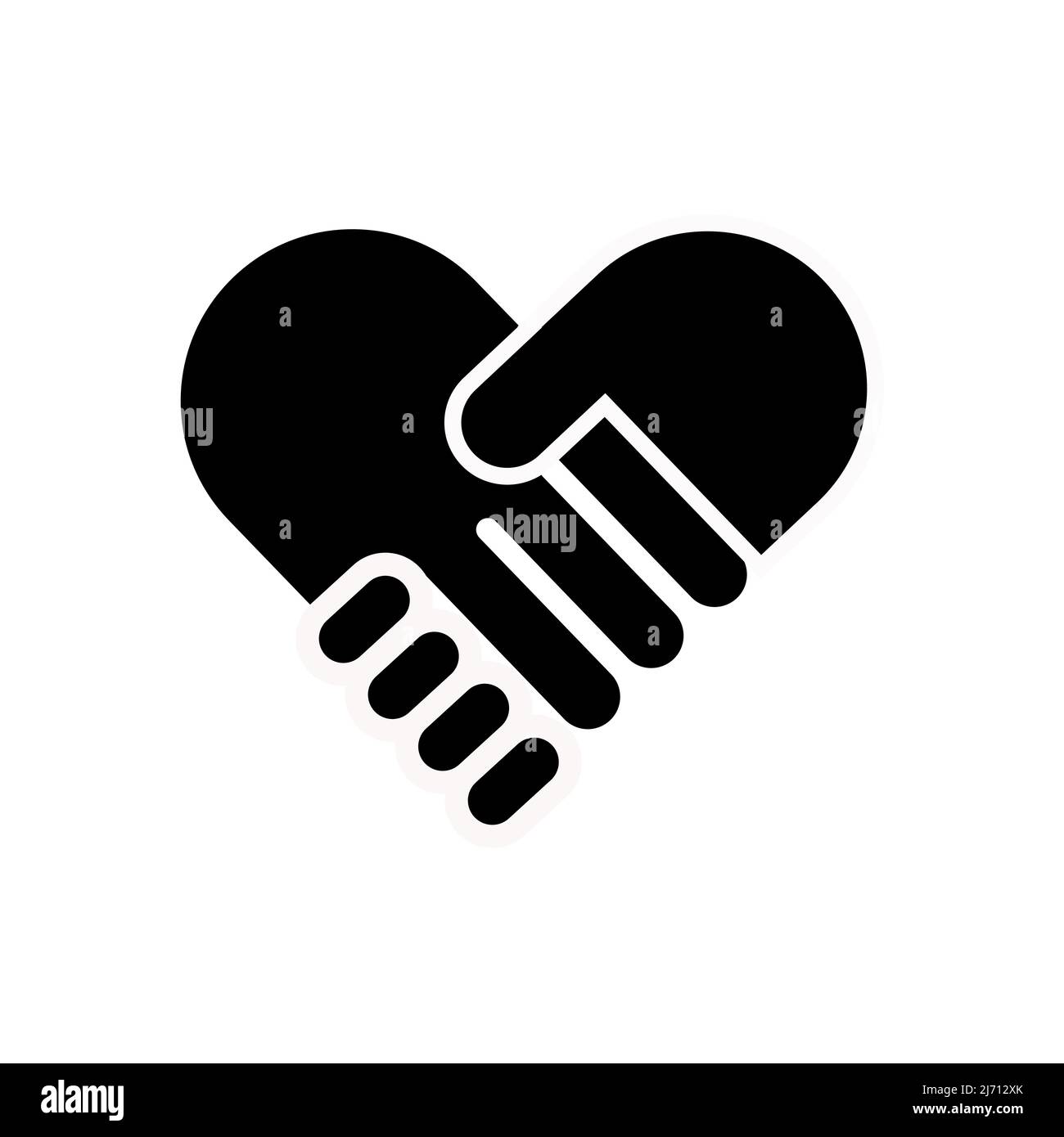 handshake. Heart symbol Vector illustration Stock Vector Image & Art ... handshake. Heart symbol Vector illustration Stock Vector Image & Art ...