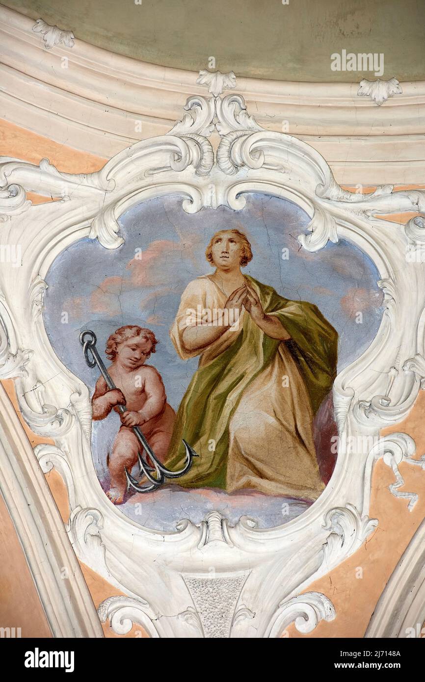 La Speranza - affresco - Girolamo Forabosco - ultimi anni del XVII ...