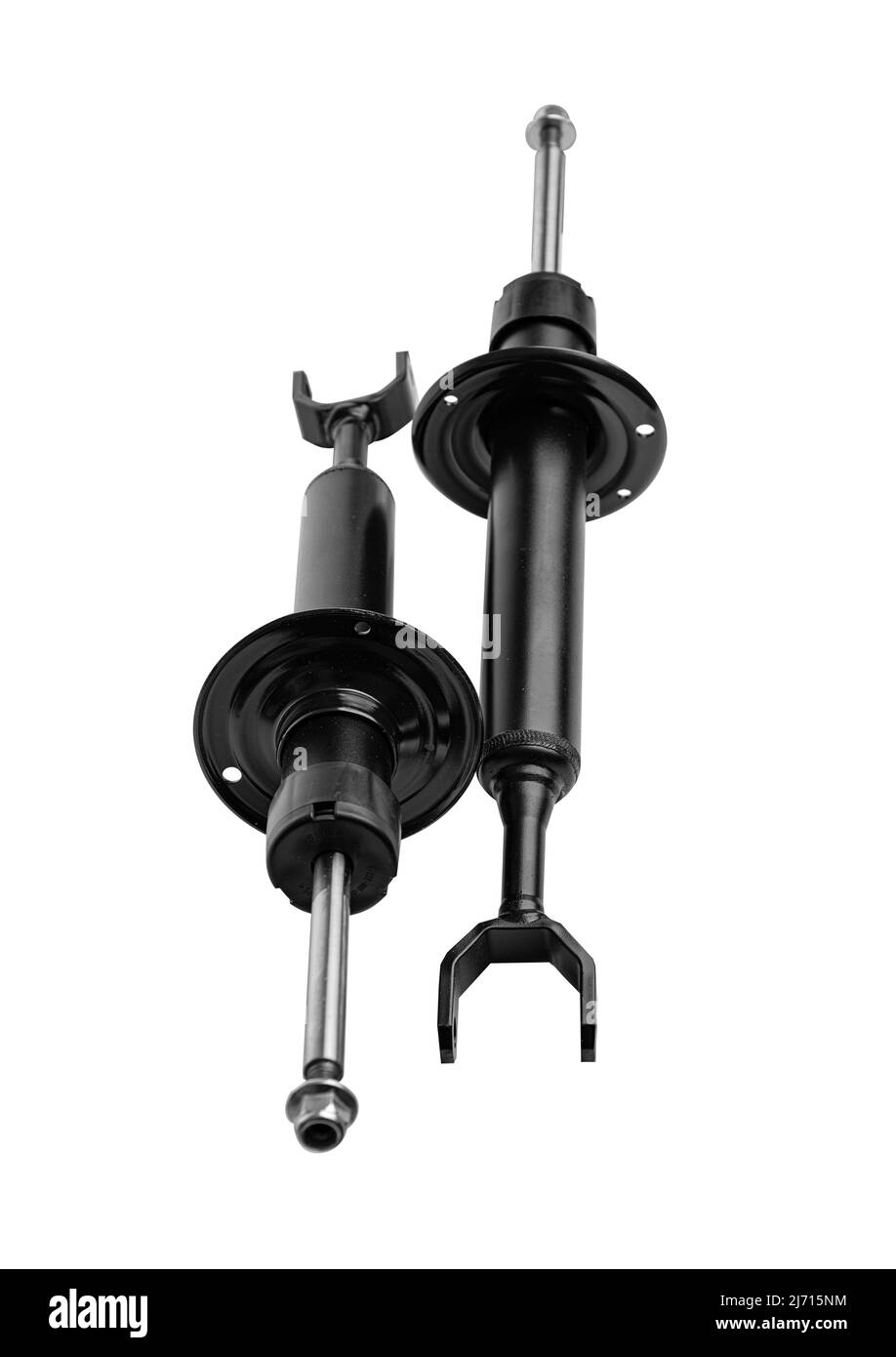 Car shock absorber isolated on white background Stock Photo - Alamy