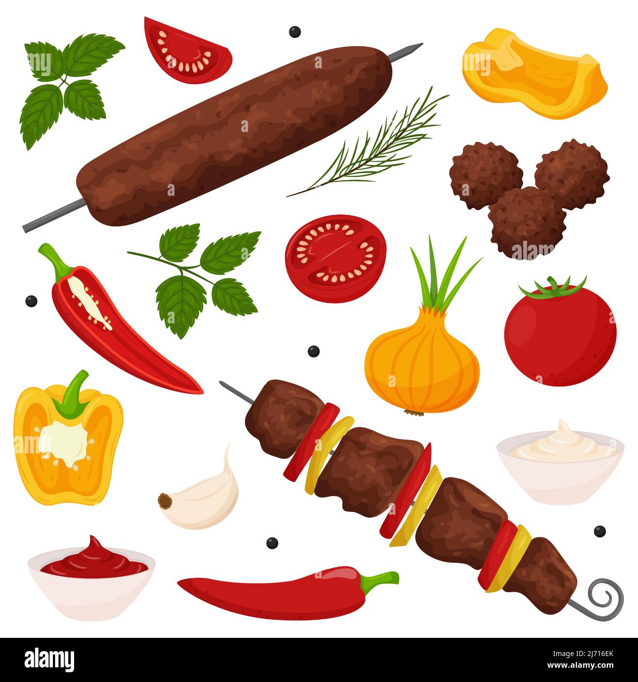 Fried beef pepper on Stock Vector Images - Alamy