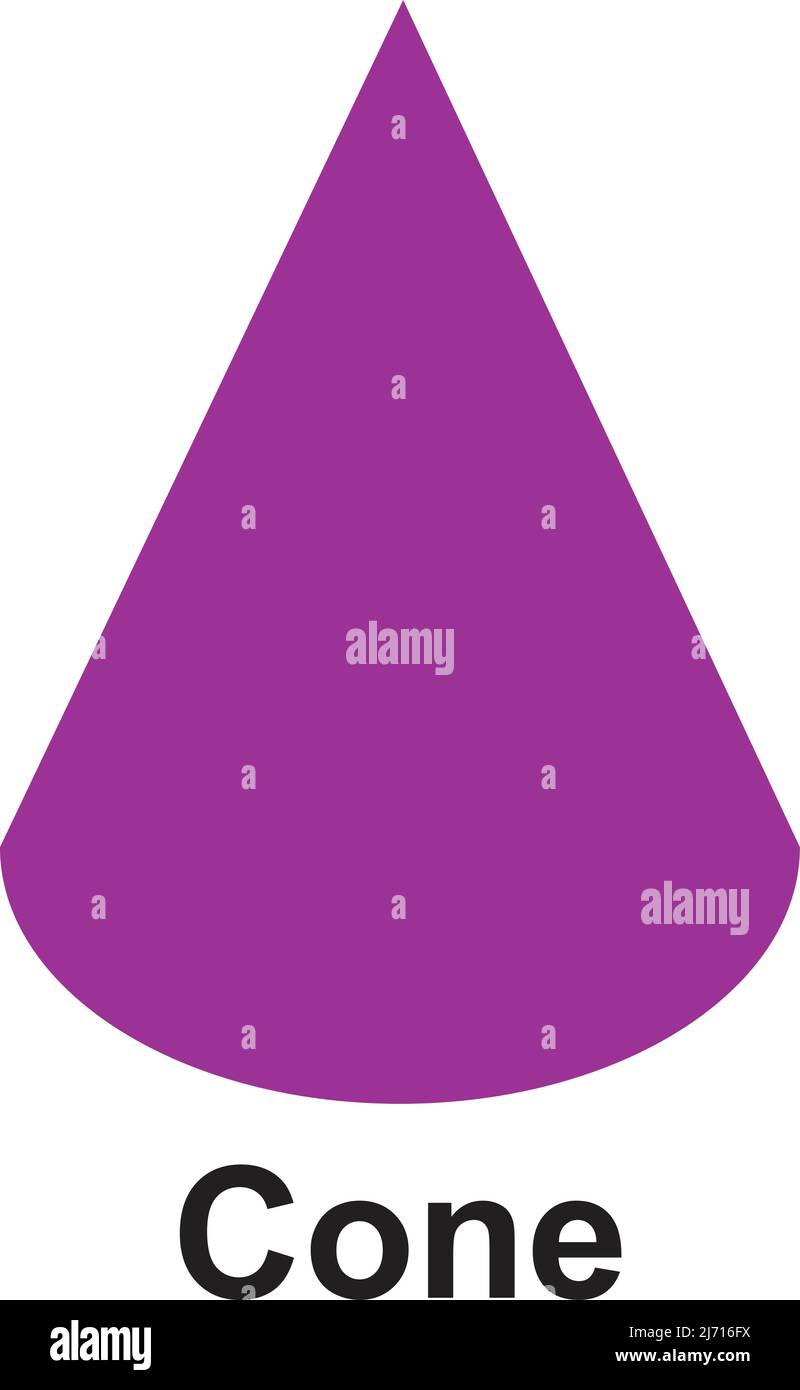 illustration of a cone purples color Stock Vector Image & Art - Alamy