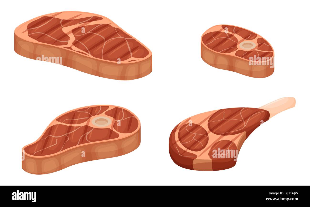 Roasted meat close up Stock Vector Images - Alamy