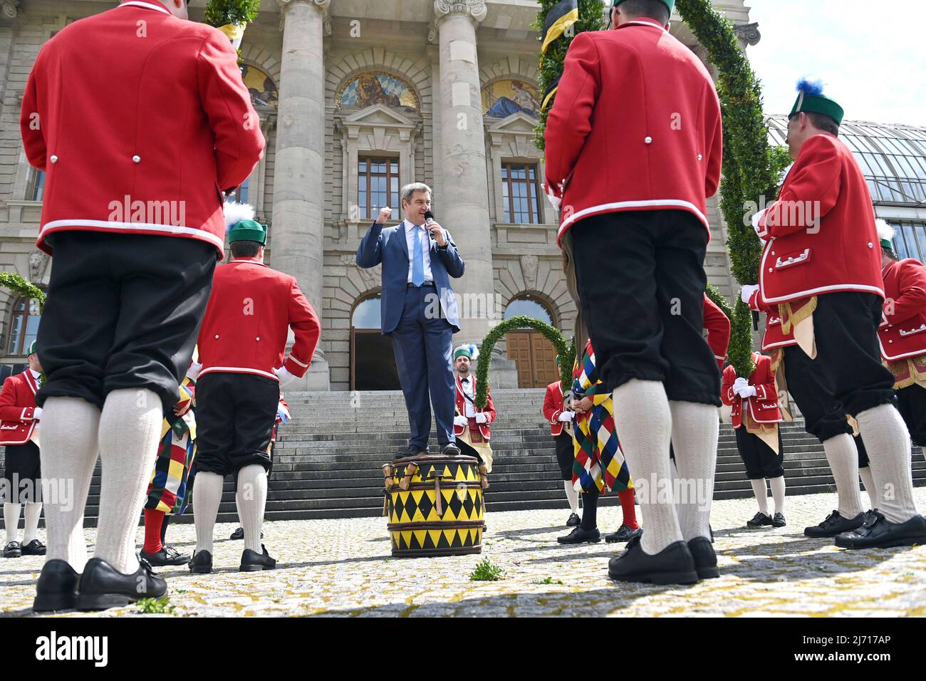 Markus SOEDER (Prime Minister of Bavaria and CSU Chairman) welcomes the ...