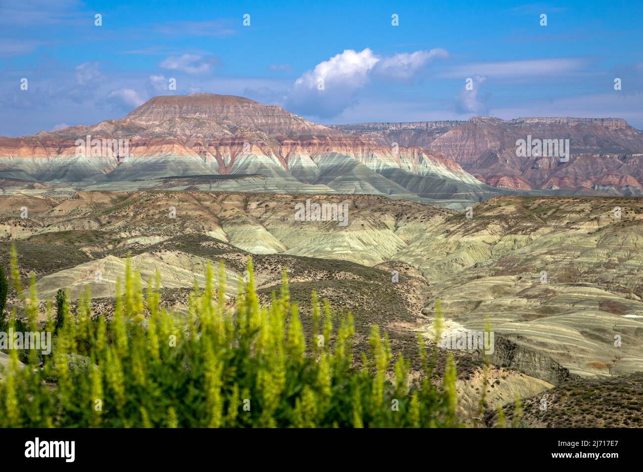 Colorful mountain landscape, geological rock formations Stock Photo - Alamy