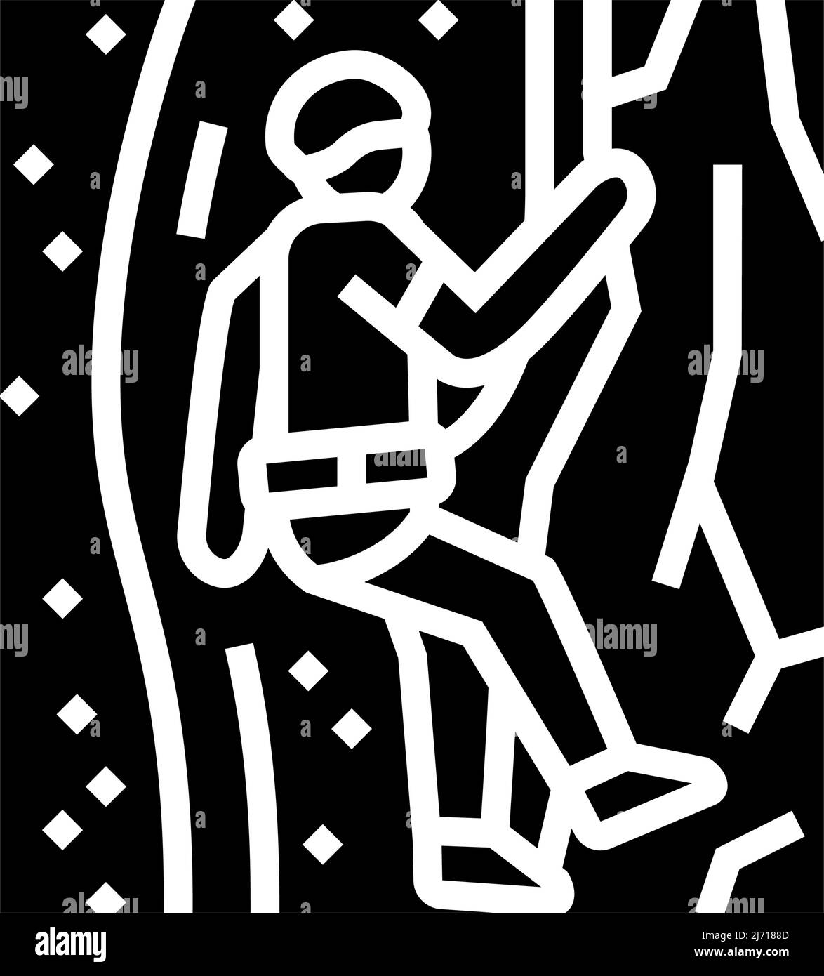 Bungee jumping illustration Black and White Stock Photos & Images - Alamy