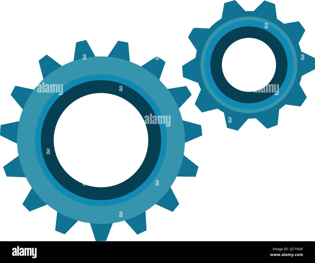 Gears on white background Stock Vector Images - Alamy