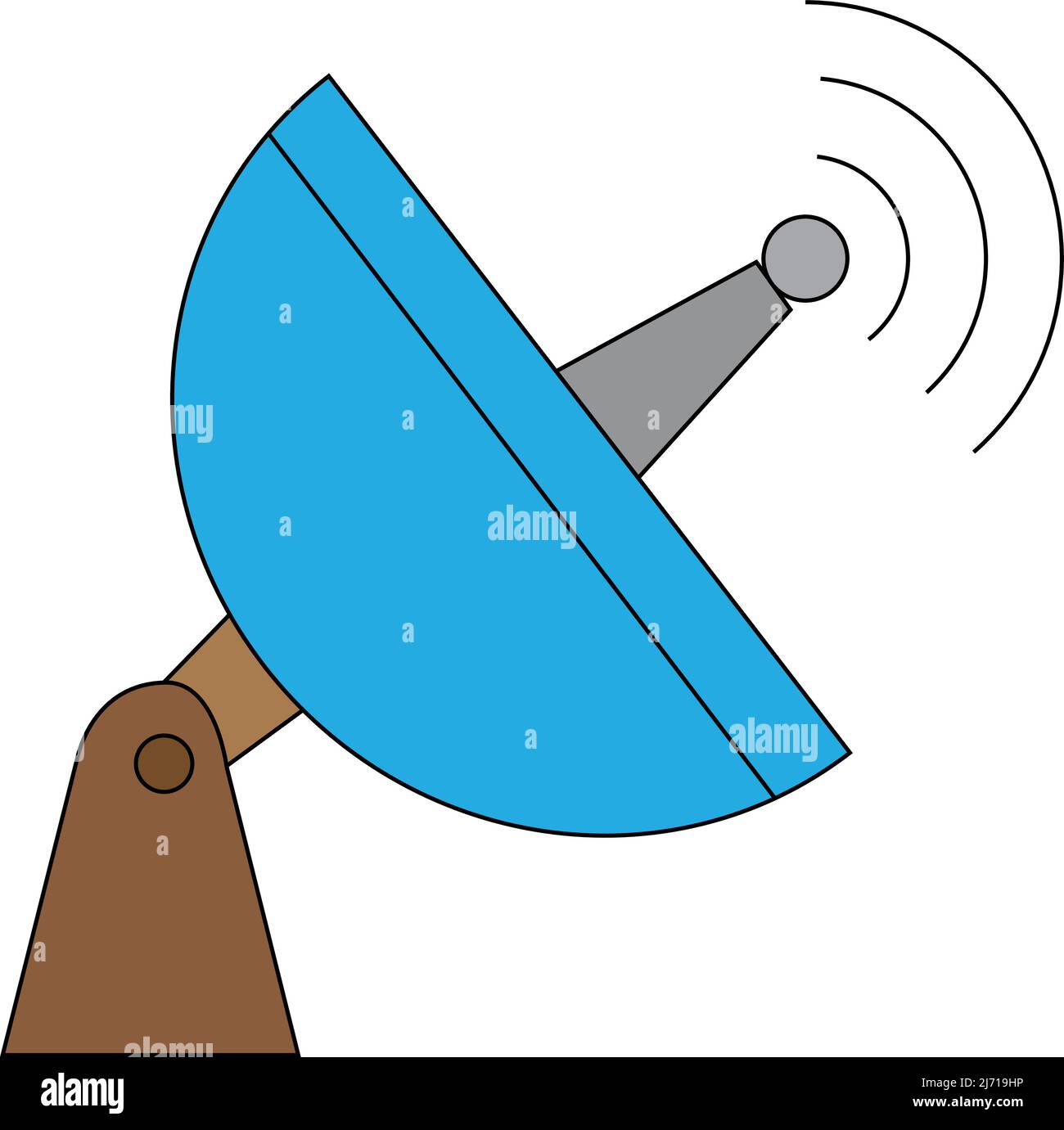 satellite dish icon vector. with white background Stock Vector Image ...