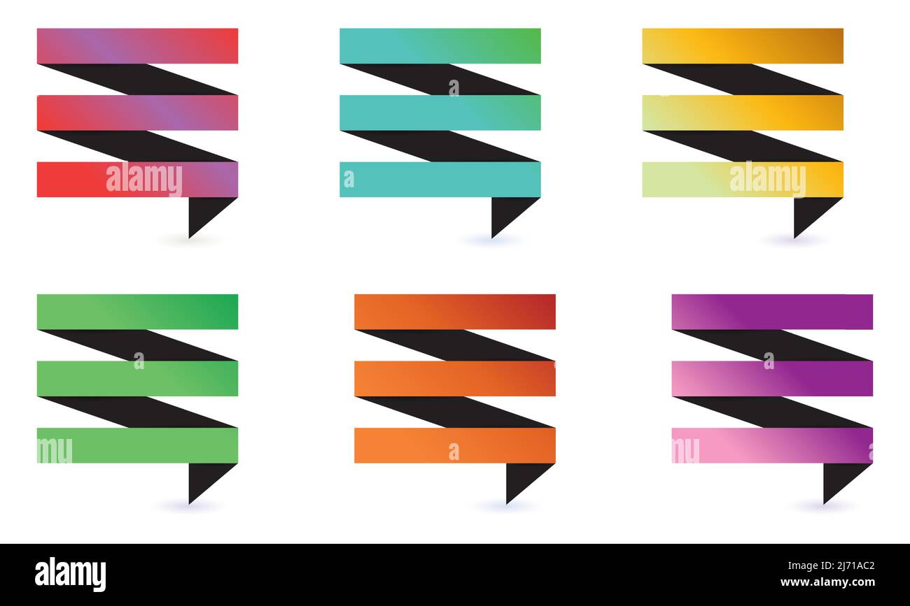 Set various empty paper Stock Vector Images - Alamy