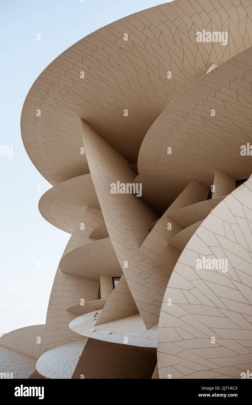 National Museum of Qatar, designed by French architect Jean Nouvel ...