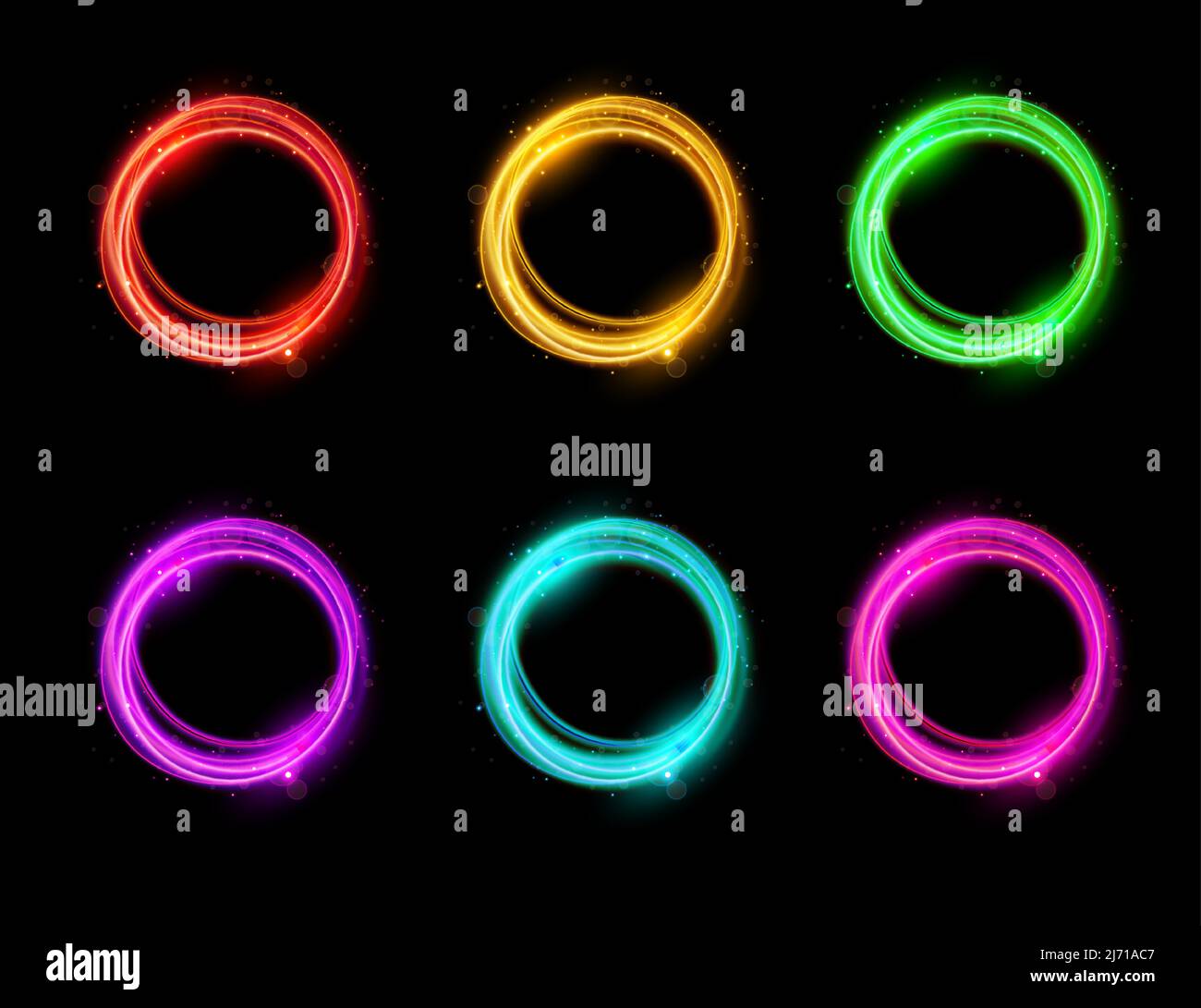 Illuminated border illustration Stock Vector Images - Alamy