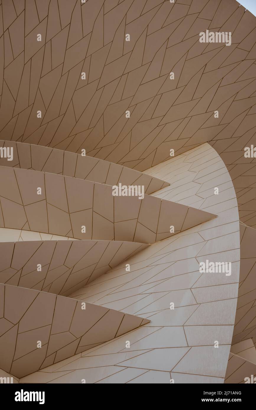 National Museum of Qatar, designed by French architect Jean Nouvel ...