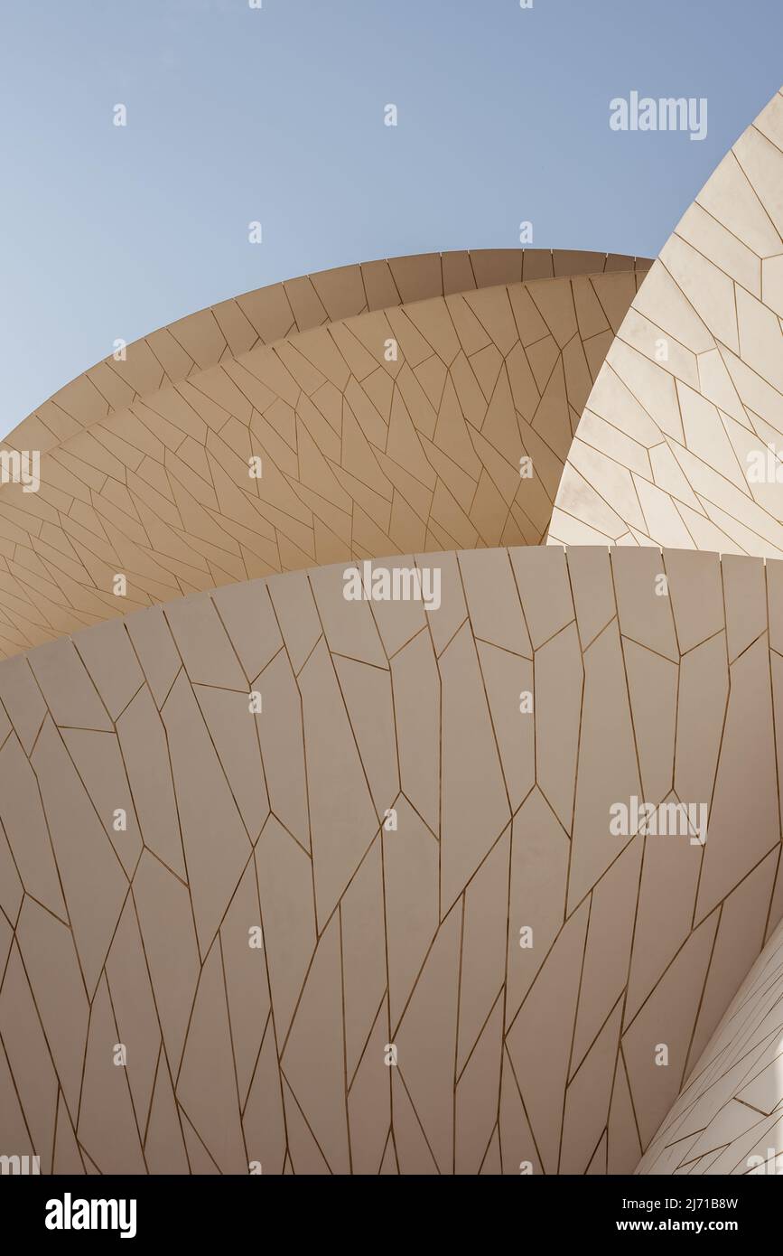 National Museum of Qatar, designed by French architect Jean Nouvel ...