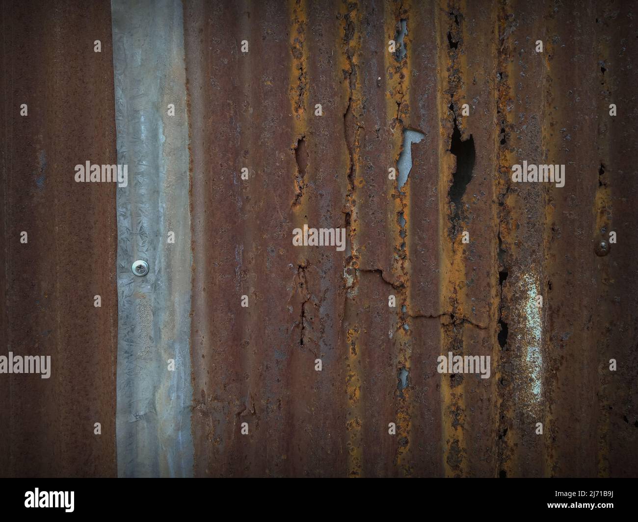 The surface of the steel plate is rusted Stock Photo - Alamy