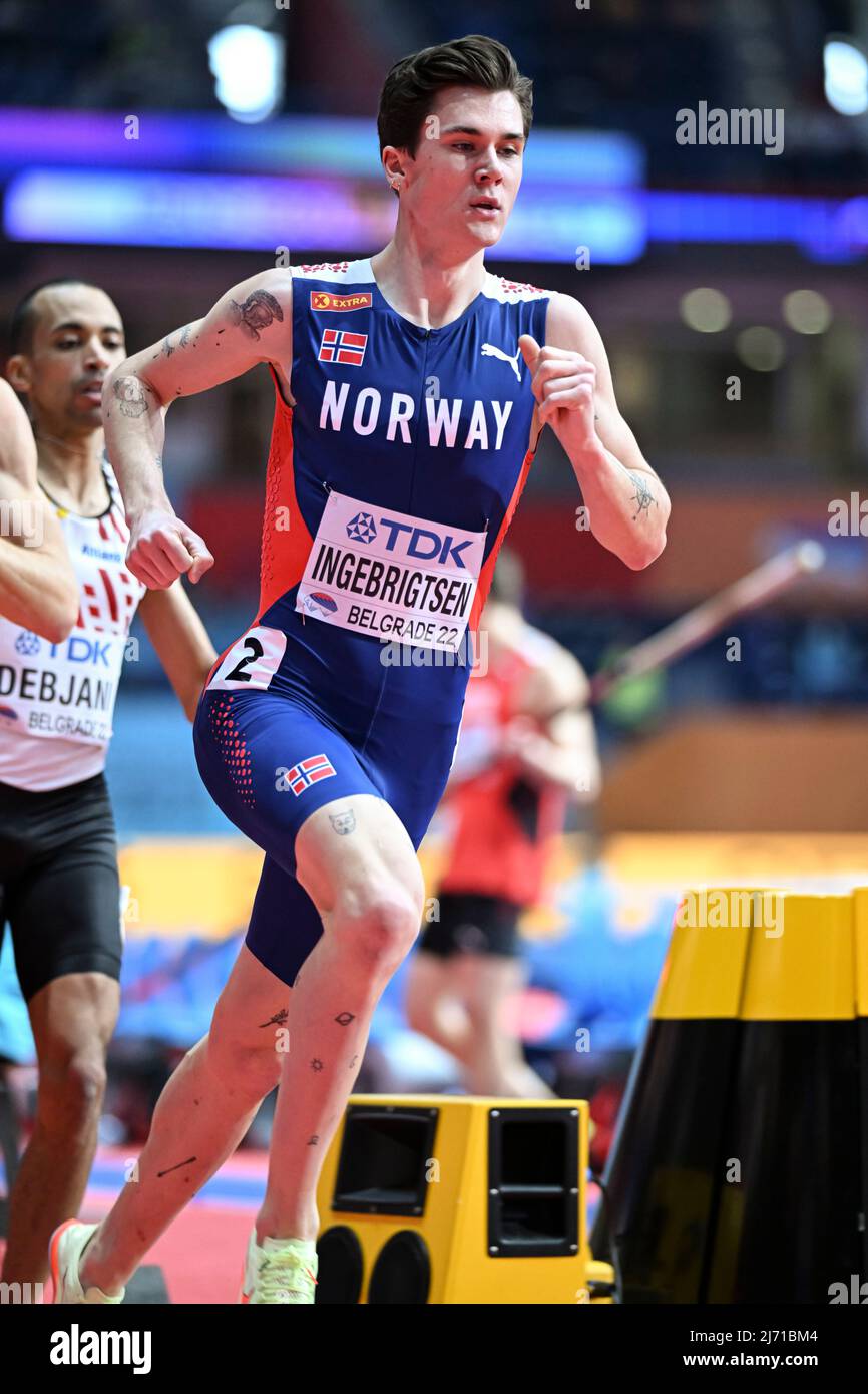 Jakob Ingebrigtsen Participating In The Belgrade 2022 World Indoor