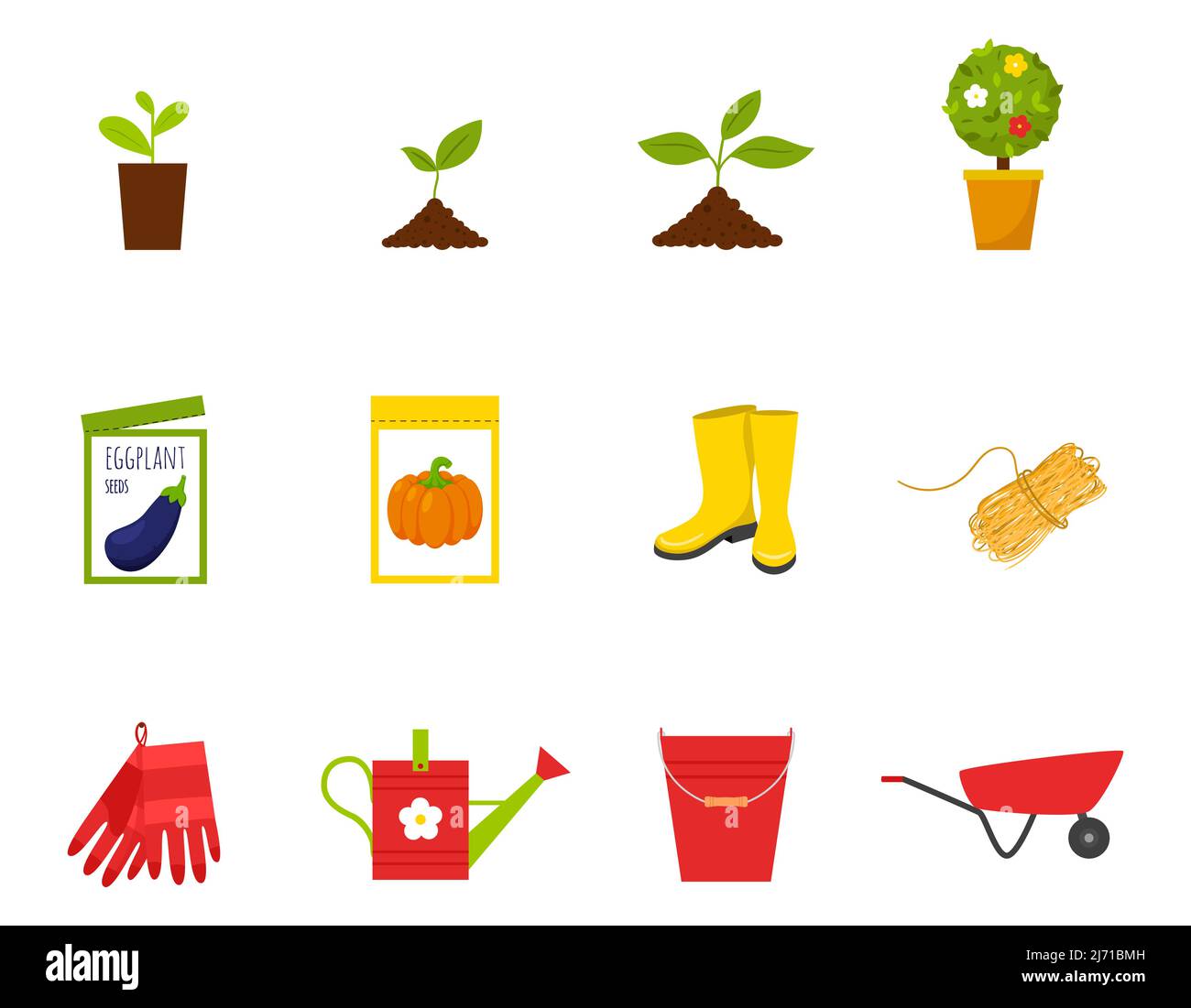 Rope watering can Stock Vector Images - Alamy