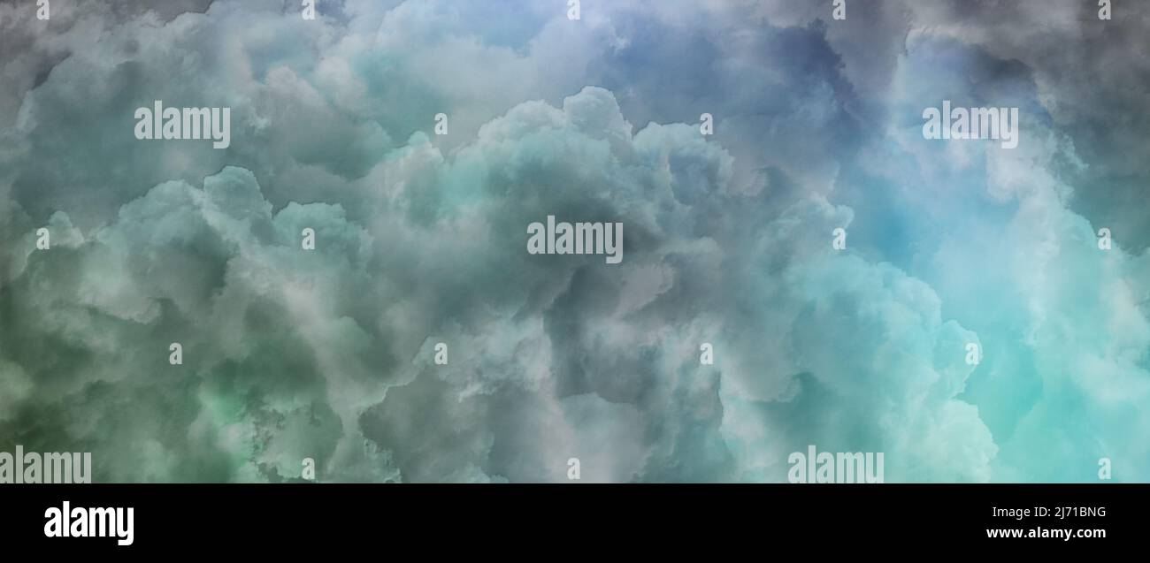 Cute Fluffy Smoke Or Cloud Texture Colored GreenAbstract Background ...