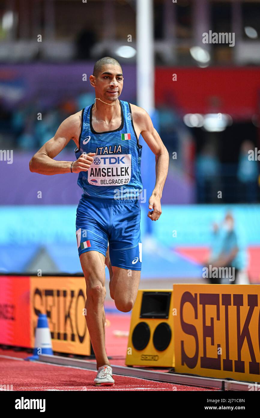 Nesim Amsellek participating in the Belgrade 2022 World Indoor ...