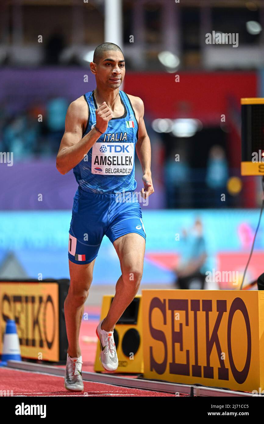 Nesim Amsellek participating in the Belgrade 2022 World Indoor ...