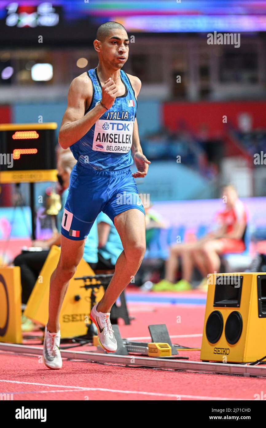 Nesim Amsellek participating in the Belgrade 2022 World Indoor ...