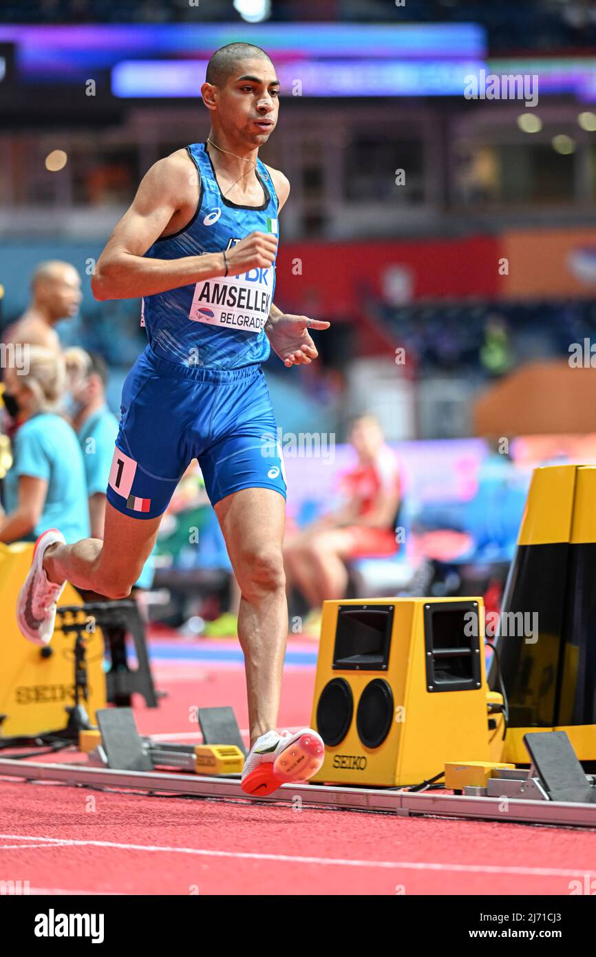 Nesim Amsellek participating in the Belgrade 2022 World Indoor ...