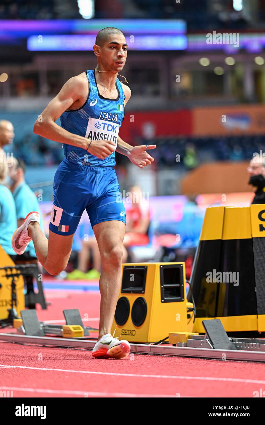 Nesim Amsellek participating in the Belgrade 2022 World Indoor ...