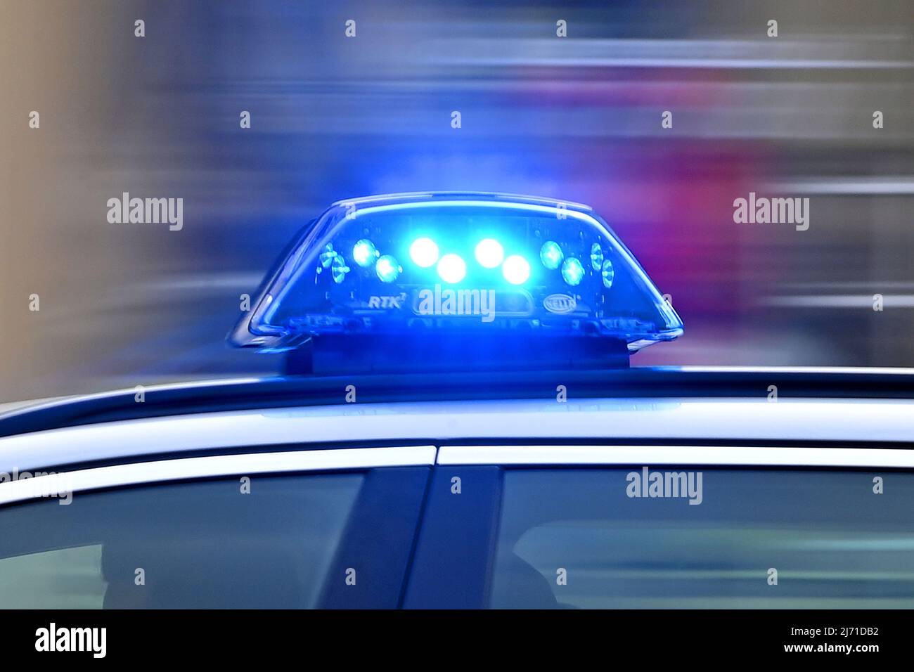 Theme picture police operation, flashing blue light, police light Stock ...