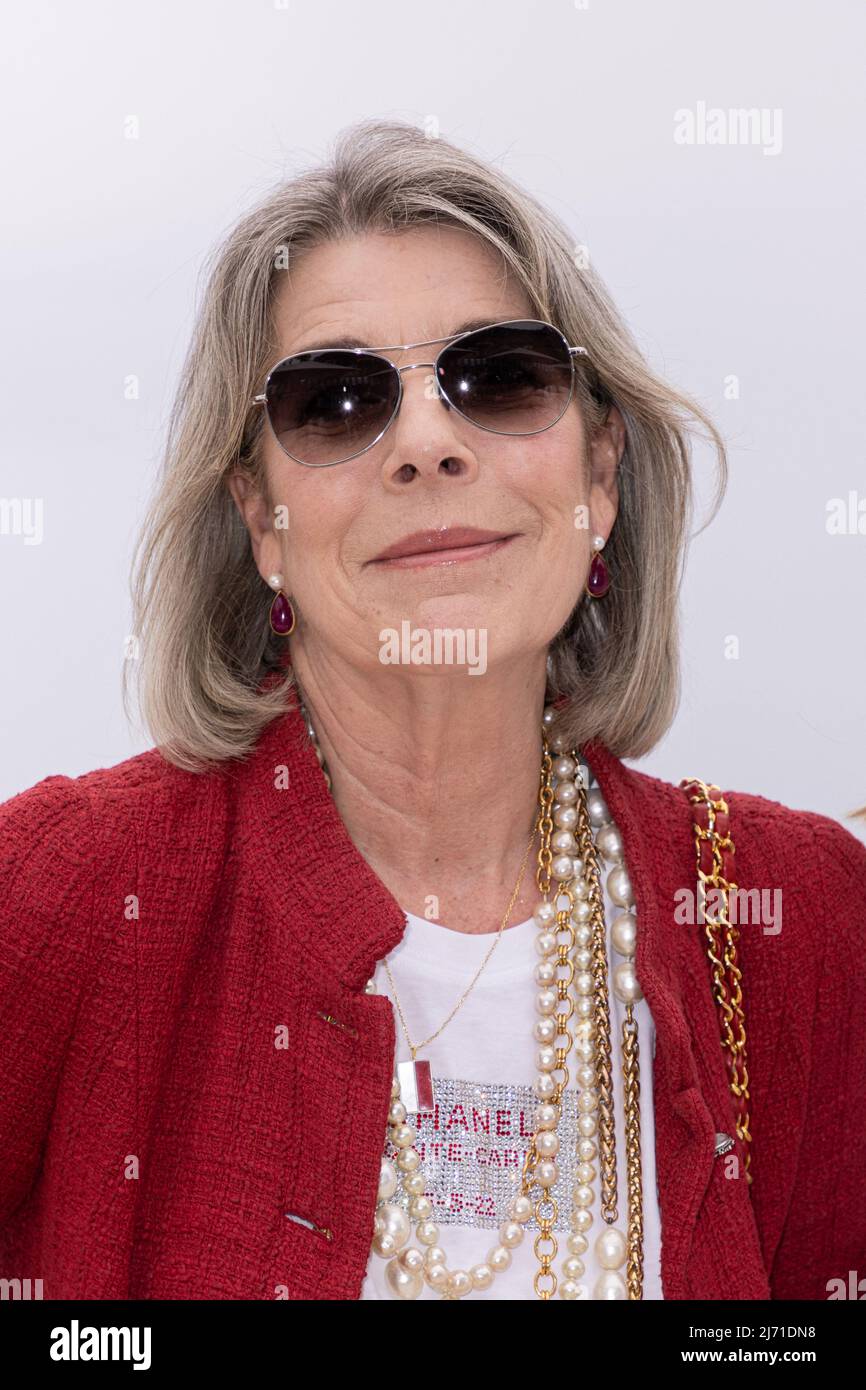HRH Princess Caroline of Hanover poses before the runway of Chanel ...