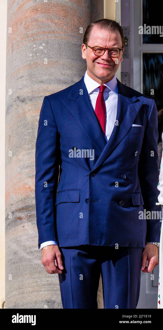 Prince Daniel of Sweden starting their visit at Haga Palace in ...
